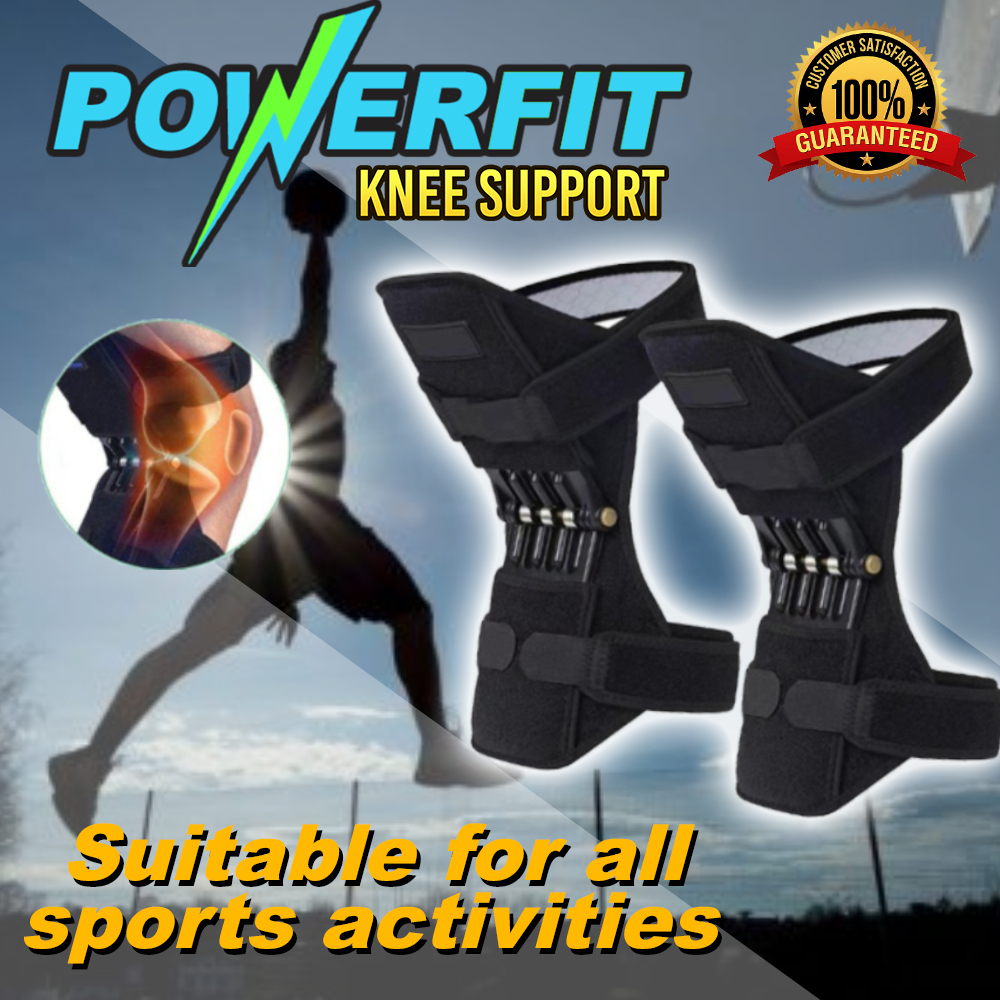 PowerFit Knee Brace - Booster Joint Support Pad Spring Knee Brace for ...
