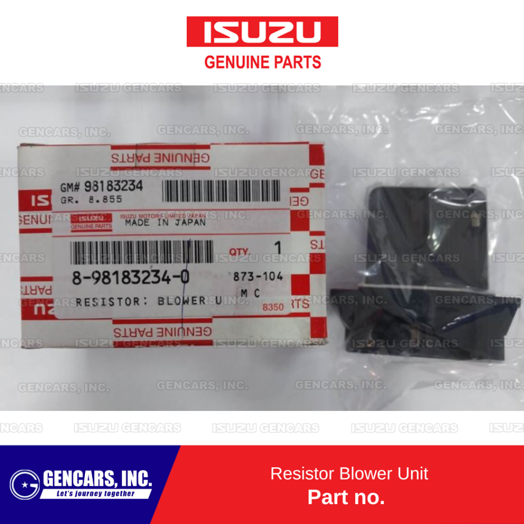 Isuzu Aircon Resistor Blower Unit for Mux 2015 / Dmax 2015-2021 ...