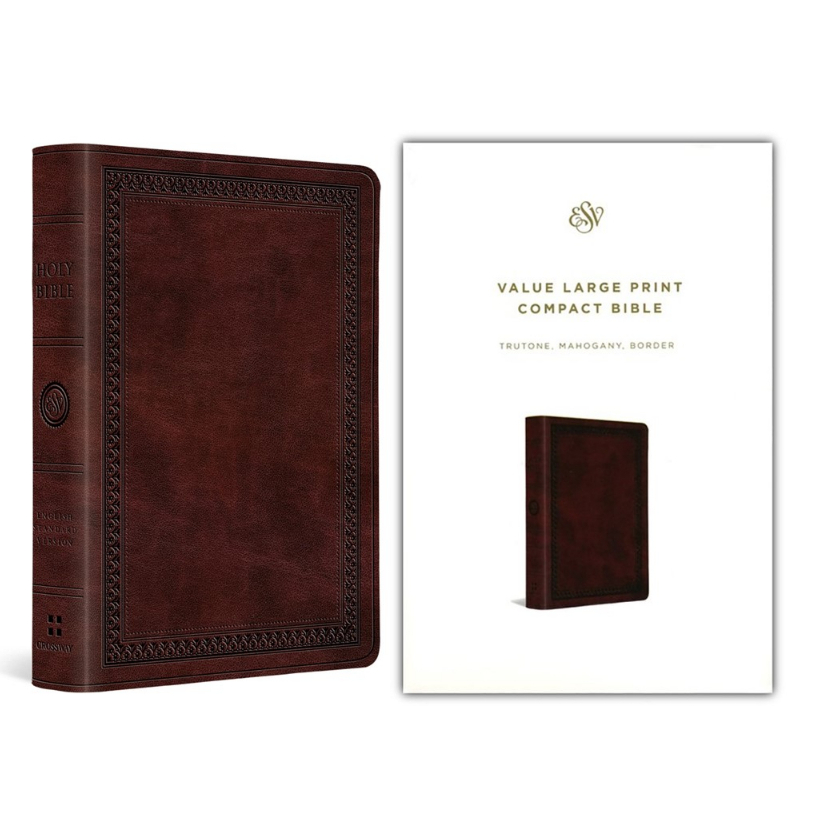 ESV Value Large Print Compact Bible, TruTone Imitation Leather ...