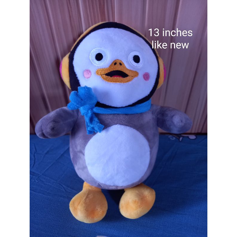 Pengsoo Penguin With Headset Stuffed toy Preloved | Shopee Philippines