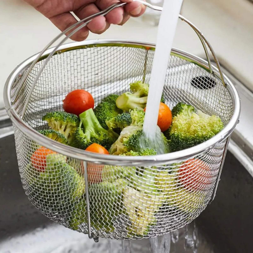 Mesh Strainer Net Baskets Chef Cooking Basket Deep Fryer | Shopee ...
