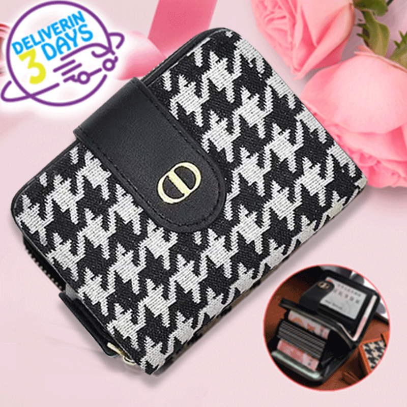 Women's Short Wallet Multi Card Position Large Capacity Folding ...