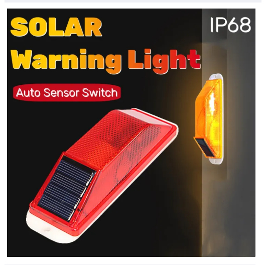 2pc Warning Light blinker solar warning lights strobe warning decice ...