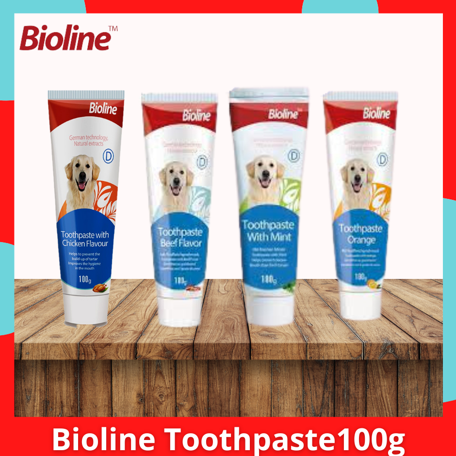 Bioline Single Toothpaste 100g for Dog's Fresh Breath | Shopee Philippines