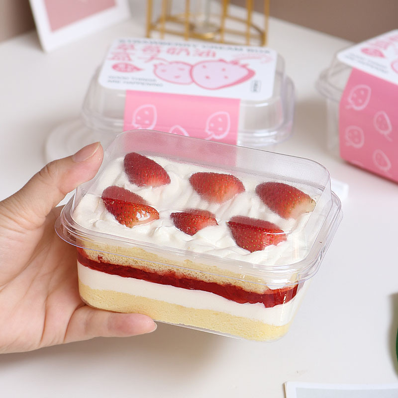 10pcs Rectangular Deli Tiramisu Container Tiramisu Deli Dessert ...