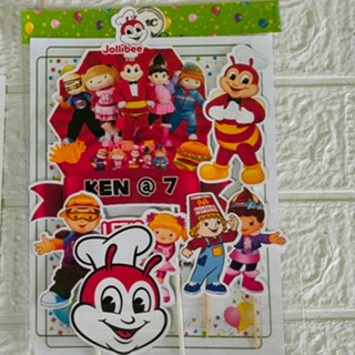 jollibee theme cake topper | Shopee Philippines
