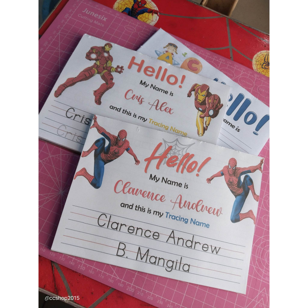 [{CCN}] NAME TRACING PAD (40leaves) NORMAL TRACING NAME | Shopee ...