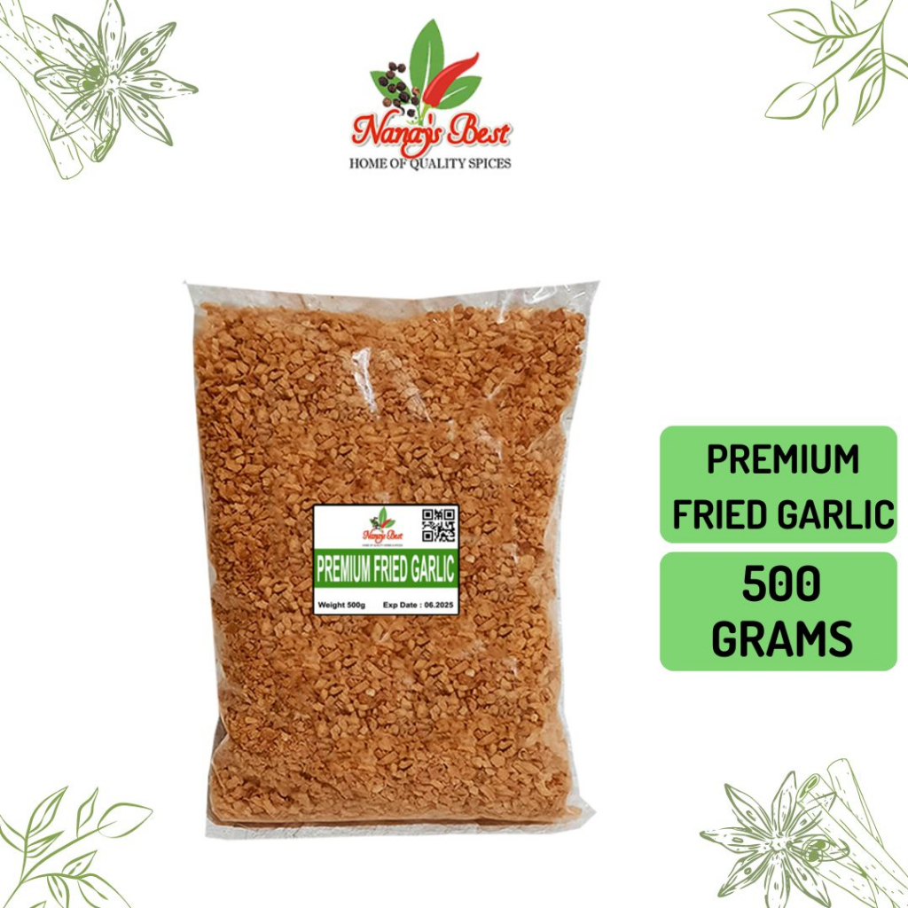 NanaysBest Premium Fried Garlic Pure Crispy Fried Garlic 500Grams ...