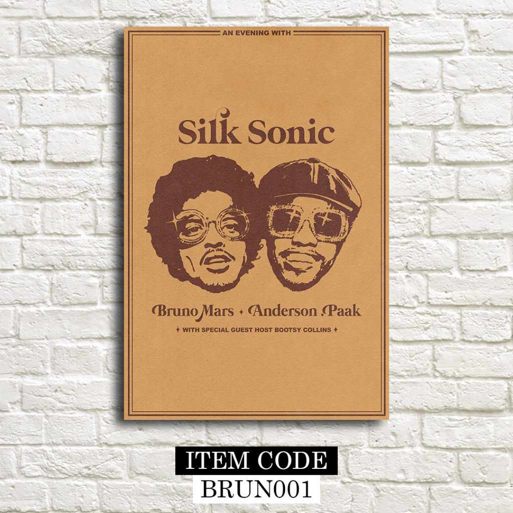 Bruno Mars Posters Album An Evening With Silk Sonic 24K Magic ...