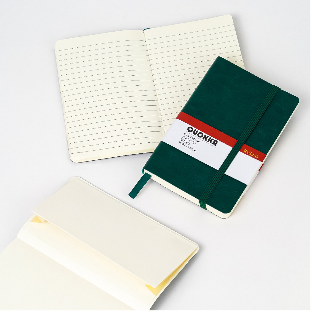 Quokka Pocket Size EMERALD GREEN Ruled Notebook | Shopee Philippines