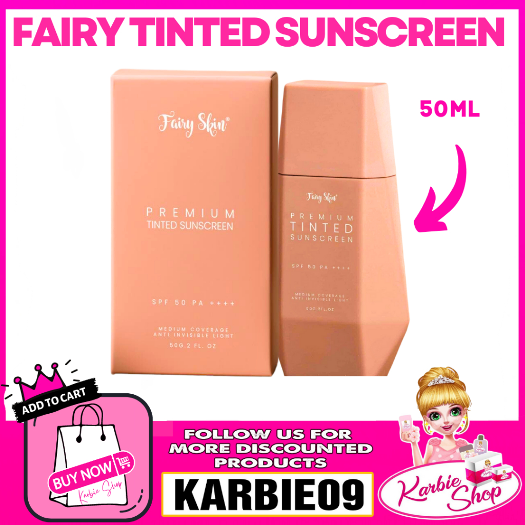 Orig Fairy Skin Premium Tinted Sunscreen 50G (New Product) | Shopee ...