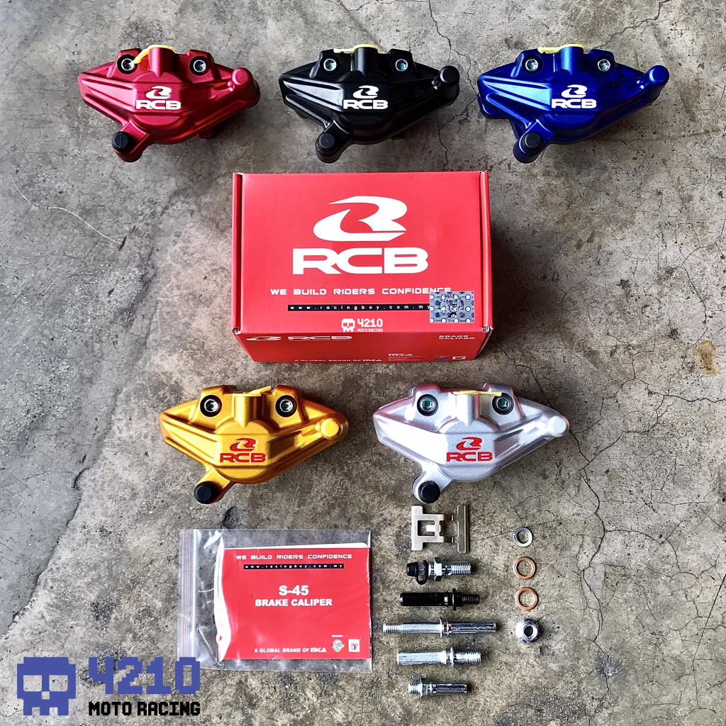 RCB S45 SERIES SINGLE PISTON REAR BRAKE CALIPER 1 TONE (UNIVERSAL w/o ...