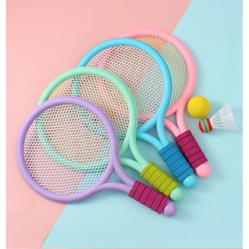 Kids Dual Shuttlecock BadmintonTennis Racket Ball Set Outdoor Sports ...
