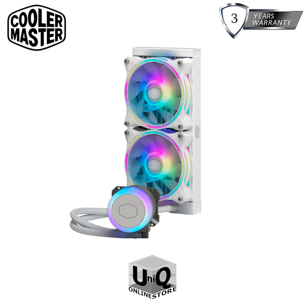 Cooler Master AiO CPU Liquid Cooler ML240 Illusion (White), MasterFan ...