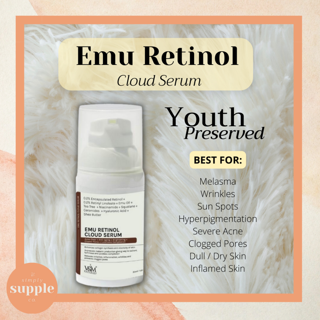 V&M Emu Retinol Cloud Serum 30mL | Shopee Philippines