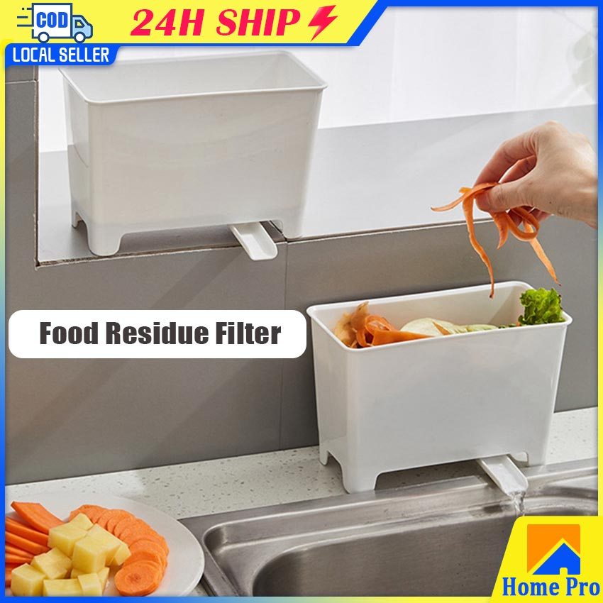 Kitchen Leftover Food Strainer Sink Drainer Basket Trash Can Filter ...