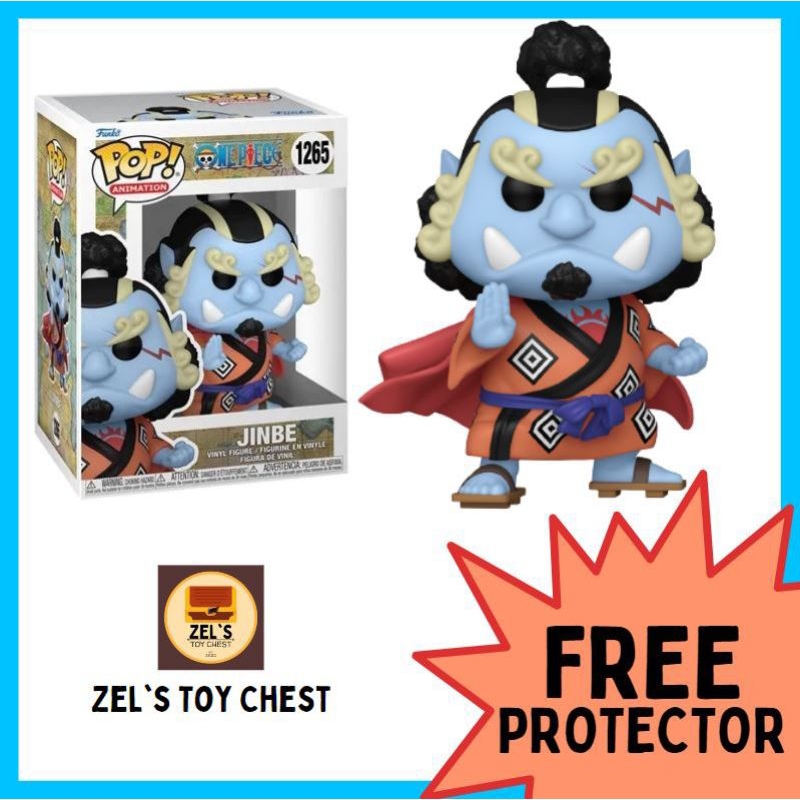 Funko Pop! One Piece: Jinbei with Free Protector [Zel's Toy Chest ...
