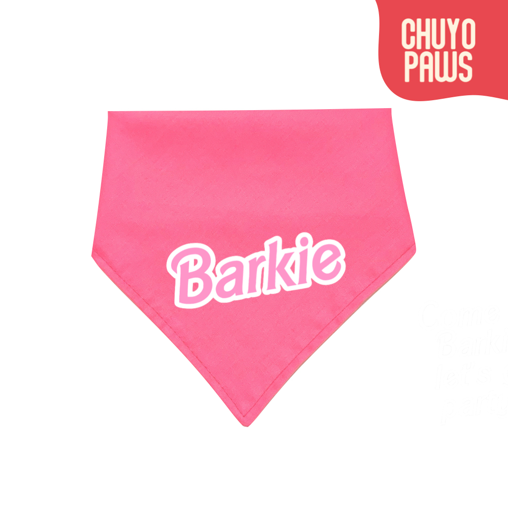 Barkie Pet Bandana Barbie Inspired Handmade for Dogs and Cats | Shopee ...