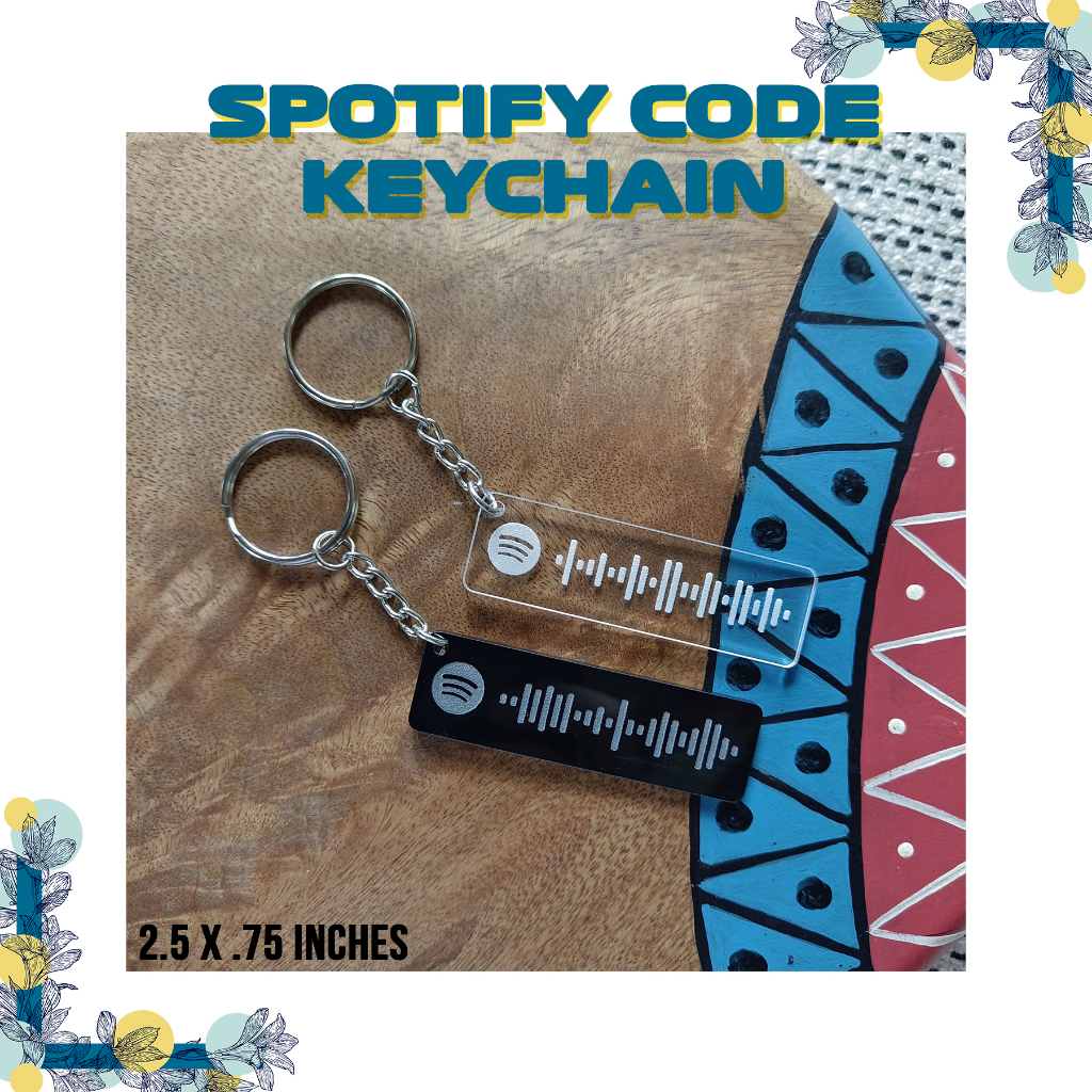 1pc Customized Spotify Code Acrylic Keychain | Shopee Philippines