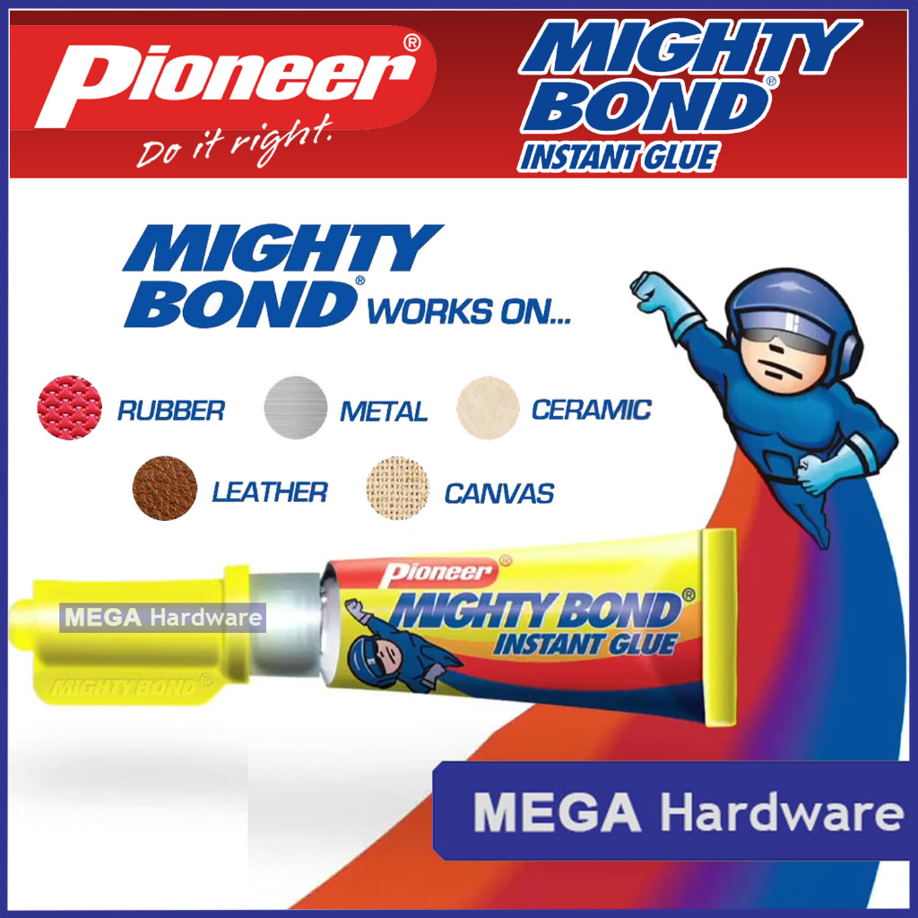Pioneer Mighty Bond Instant Glue Original 1g 3g | Shopee Philippines