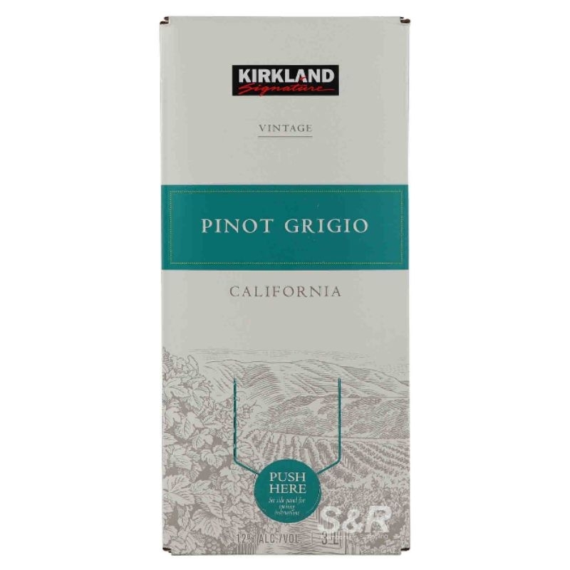 Kirkland Signature Pinot Grigio California 3L | Shopee Philippines