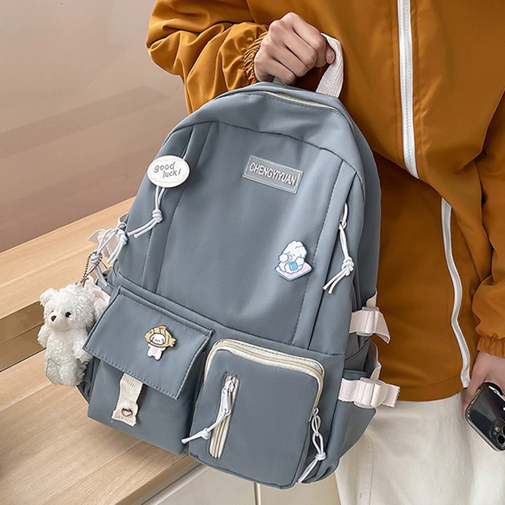 Backpack Cute Girl Backpack Campus Large Capacity Junior High School ...