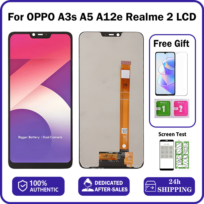 For OPPO A3s A5 A12e Realme 2 Realme C1 AX5 LCD liquid crystal display screen replacement ...