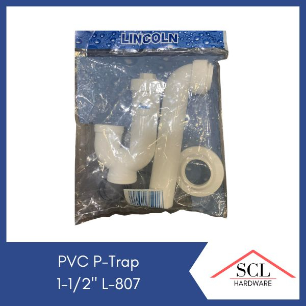 LINCOLN PVC P-Trap White 1-1/2" / 1-1/4" | Shopee Philippines