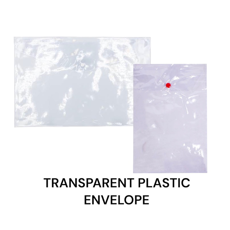 25PCS PLASTIC ENVELOPE SHORT LONG 6x9” CARD PLASTIC ENVELOPE SCHOOL ...