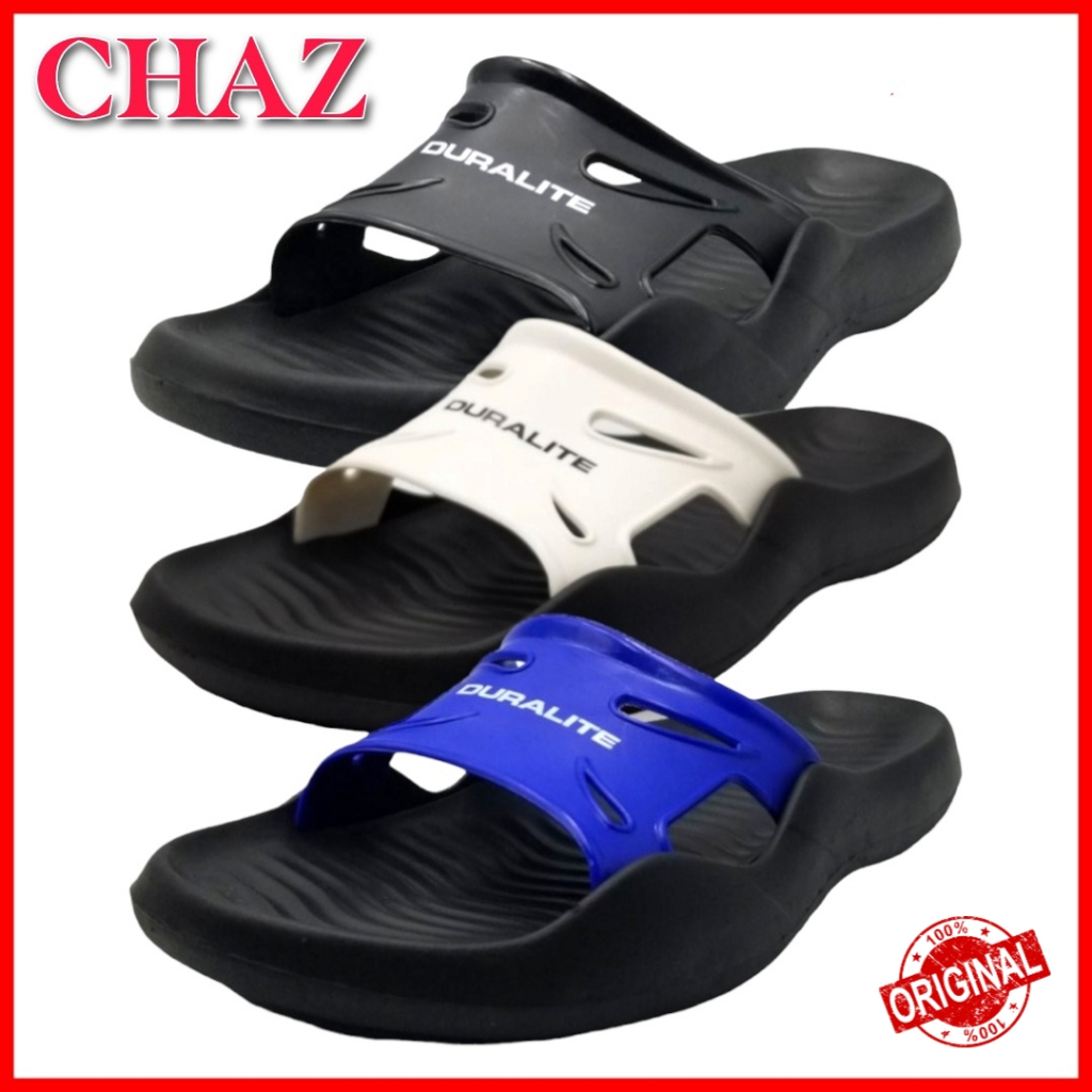 Duralite 'Chaz' Men's Non-Slip casual wear waterproof rubber Slippers ...