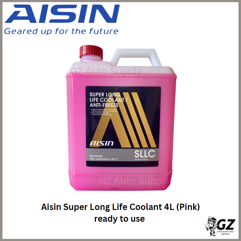 Aisin Super Long Life Coolant 4L Pink | Anti Corrosion / Rust | Engine ...