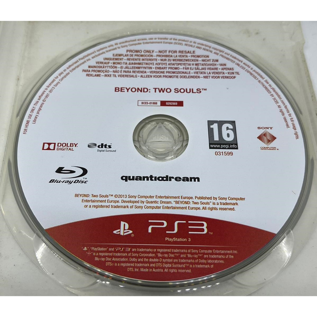 Beyond: Two Souls PROMO DISC ps3 collectible R2 | Shopee Philippines