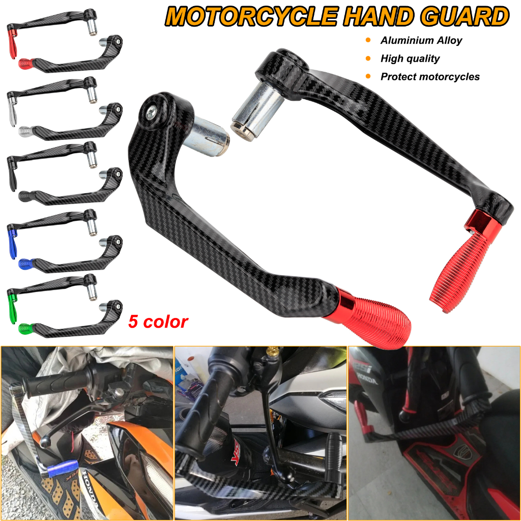 2 PCS Universal Carbon Fiber Motorcycle Brake Clutch Lever guard ...