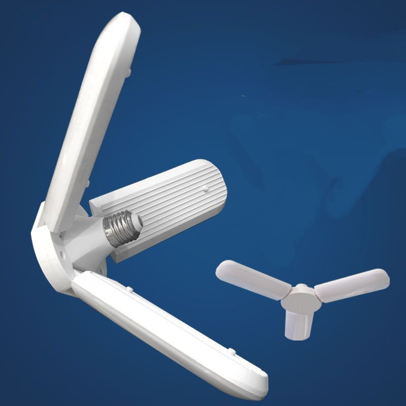New 45W Fan Blade Led Bulb Foldable Fan Blade LED Light Bulb e27 ...