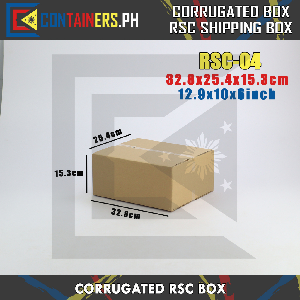 CONTAINERS.PH Brown Kraft Corrugated RSC Box Shipping Box Packaging Box ...