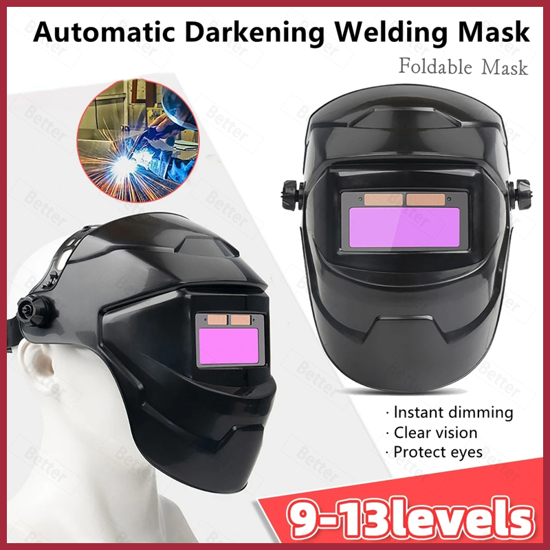 Welding Helmet auto darkening Welding mask Resist sparks knob ...