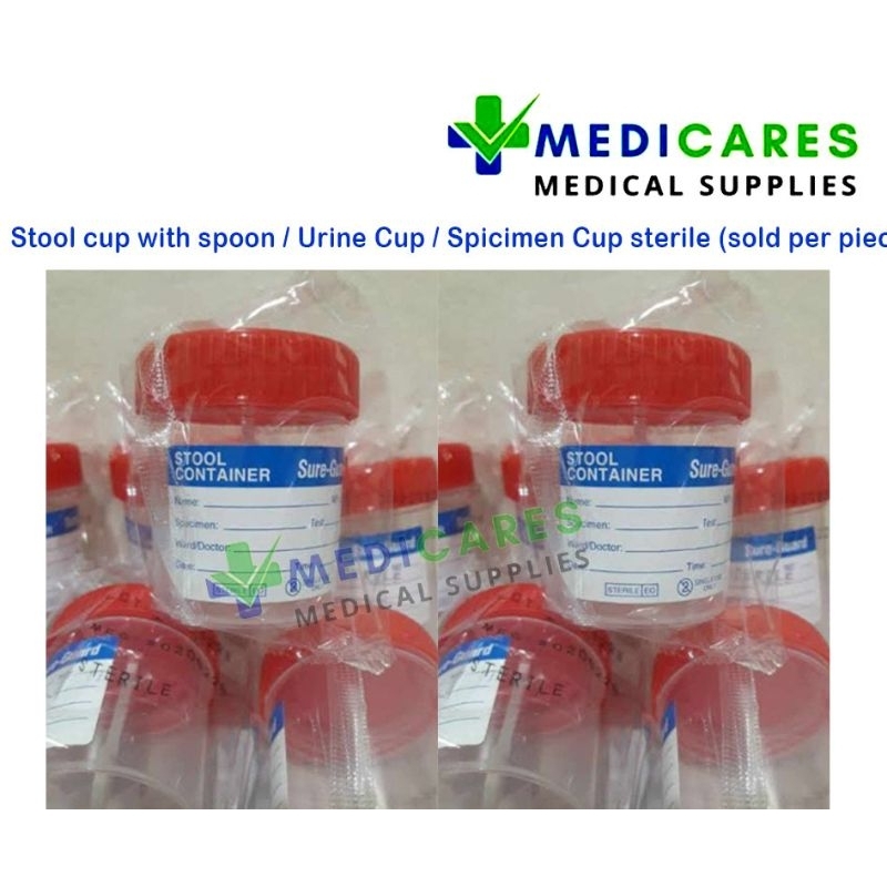 Stool with Spoon / Urine / Specimen Container Sterile (Sold per piece ...