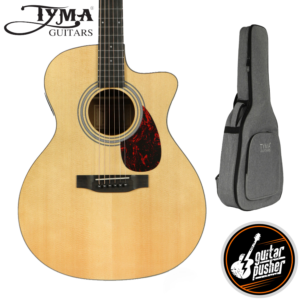 Tyma TG-12K Solid Sitka Spruce Top Rosewood Grand Auditorium Acoustic ...