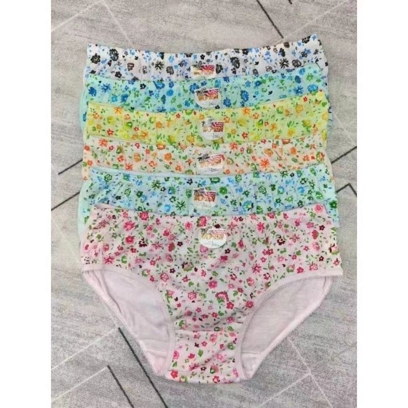 COD☑️6-12Pieces Soen Floral Women's Panty Underwear S-M-L-XL-XXL ...