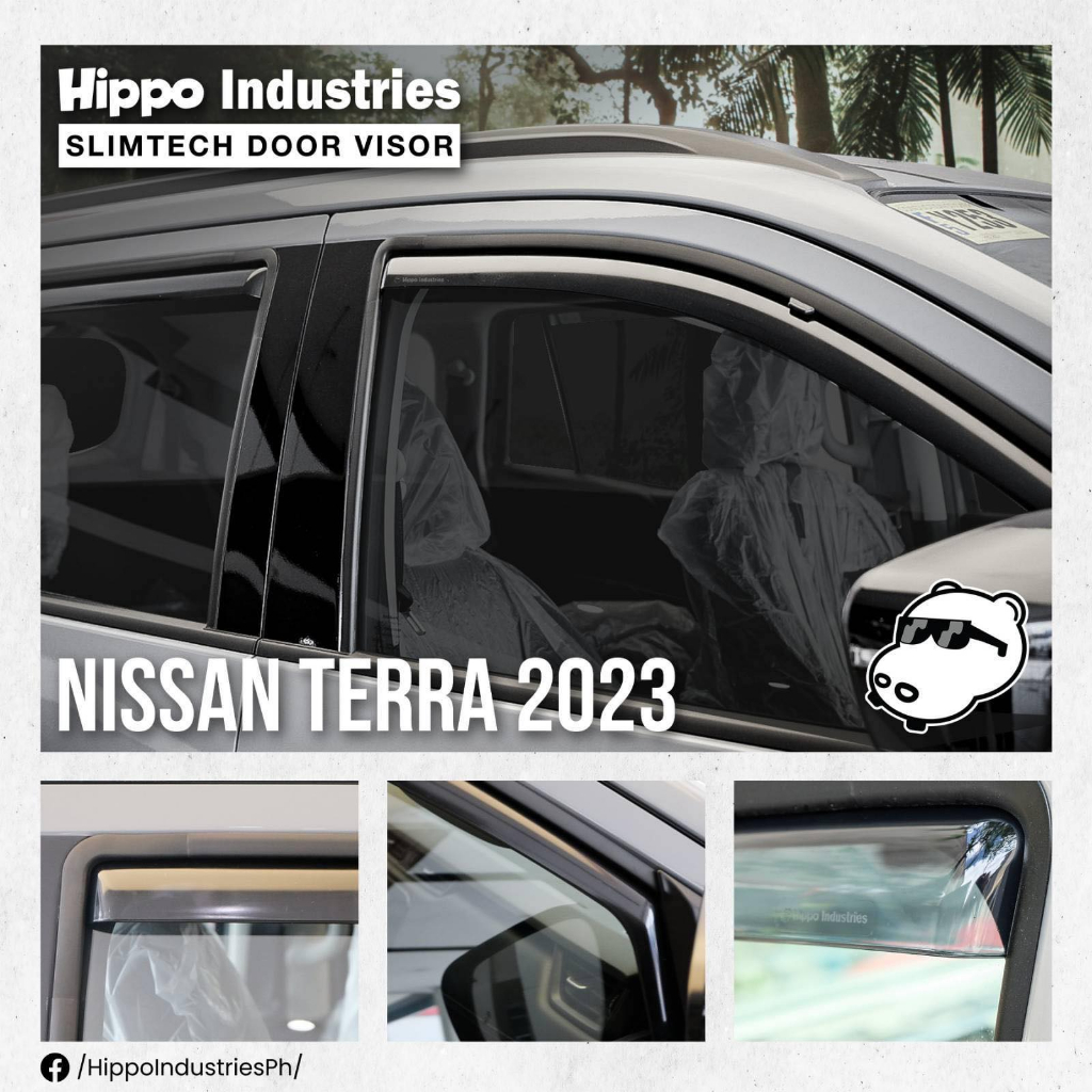 HIPPO SLIMTECH DOOR VISOR/ RAIN VISOR - PRO VARIANT | Shopee Philippines