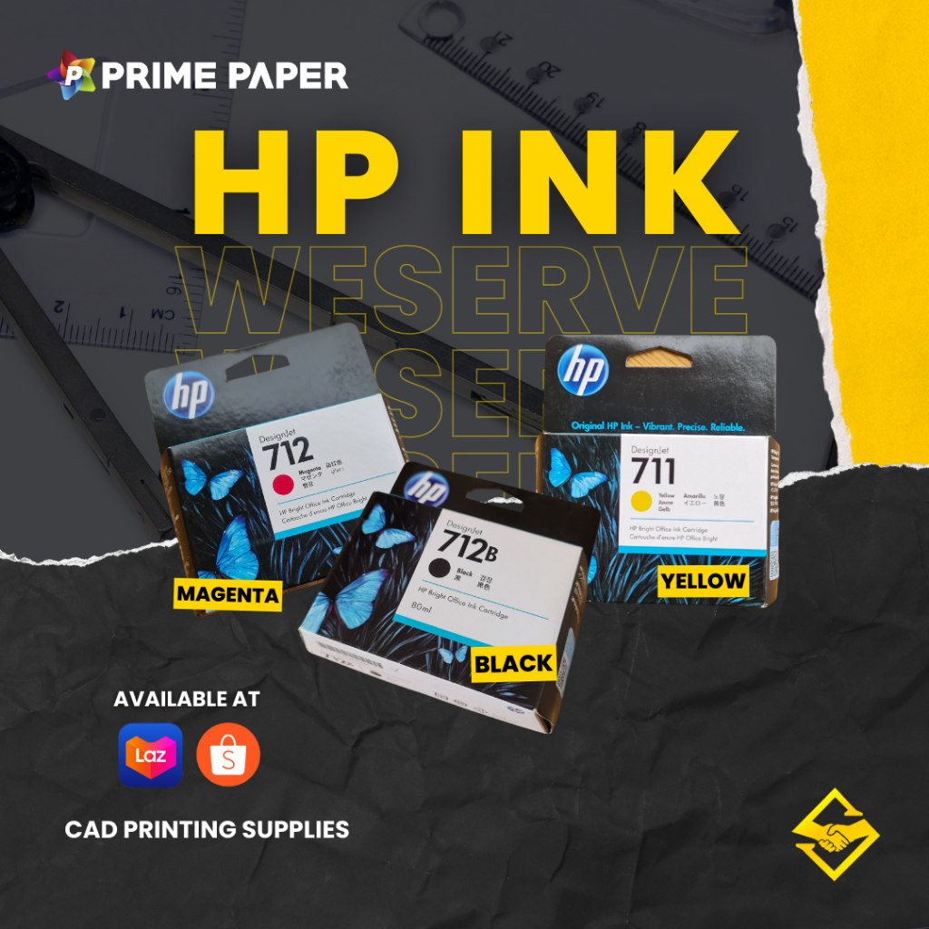 HP 712 Ink - Original / Authentic HP Ink 80ML / 29ML - Black, Cyan ...