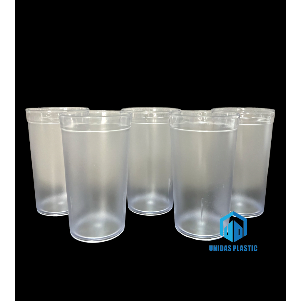 5pcs/10pcs /Jollibee cup Transparent Frosted Acrylic Plastic Drinking ...