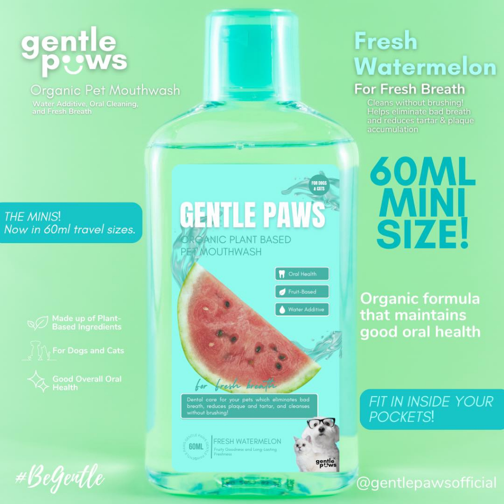 Gentle Paws Water Additives Patented Plant-Based Pet Mouthwash DR Pet ...