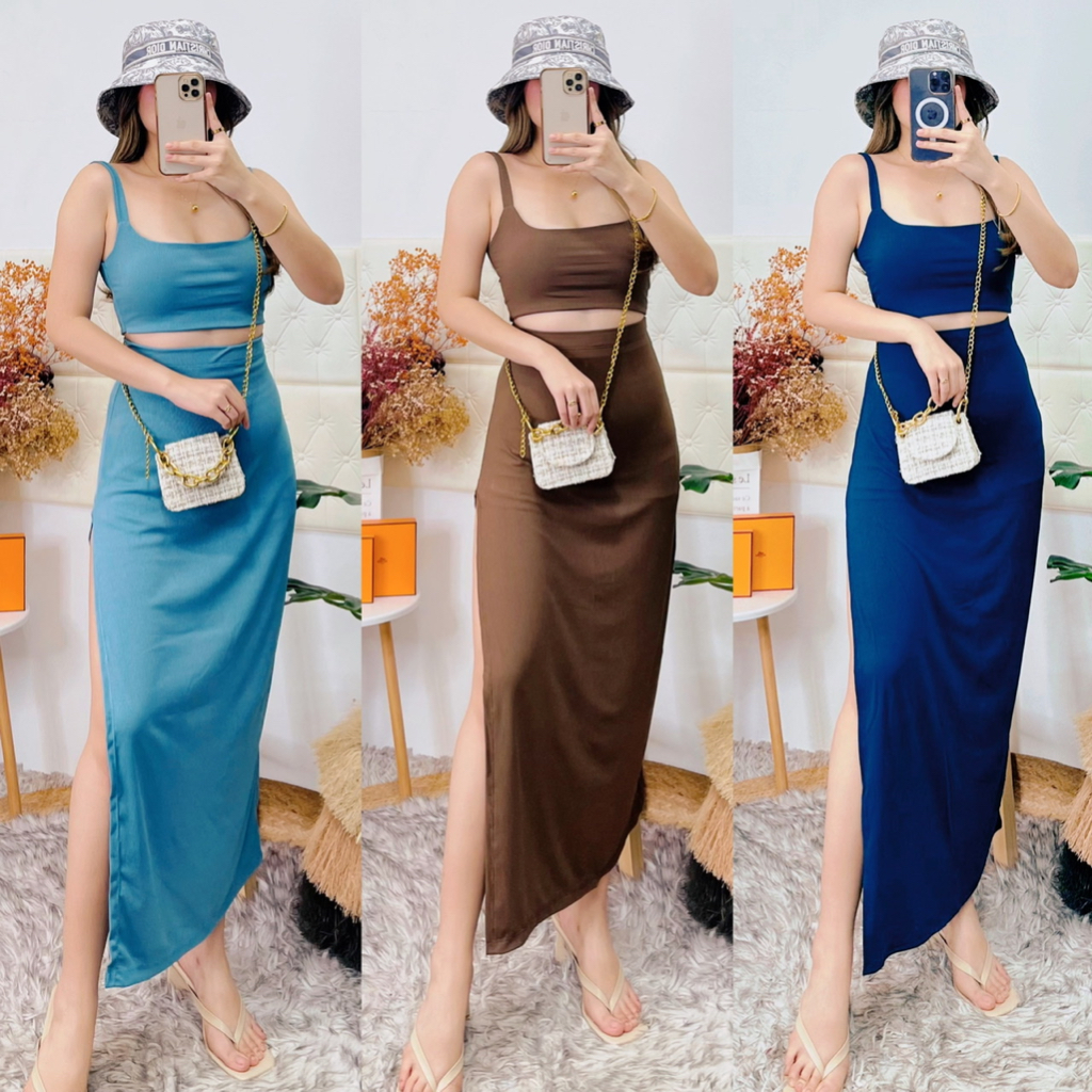 NIMPHA BODYCON COORDINATES | taytayfindsph | Shopee Philippines