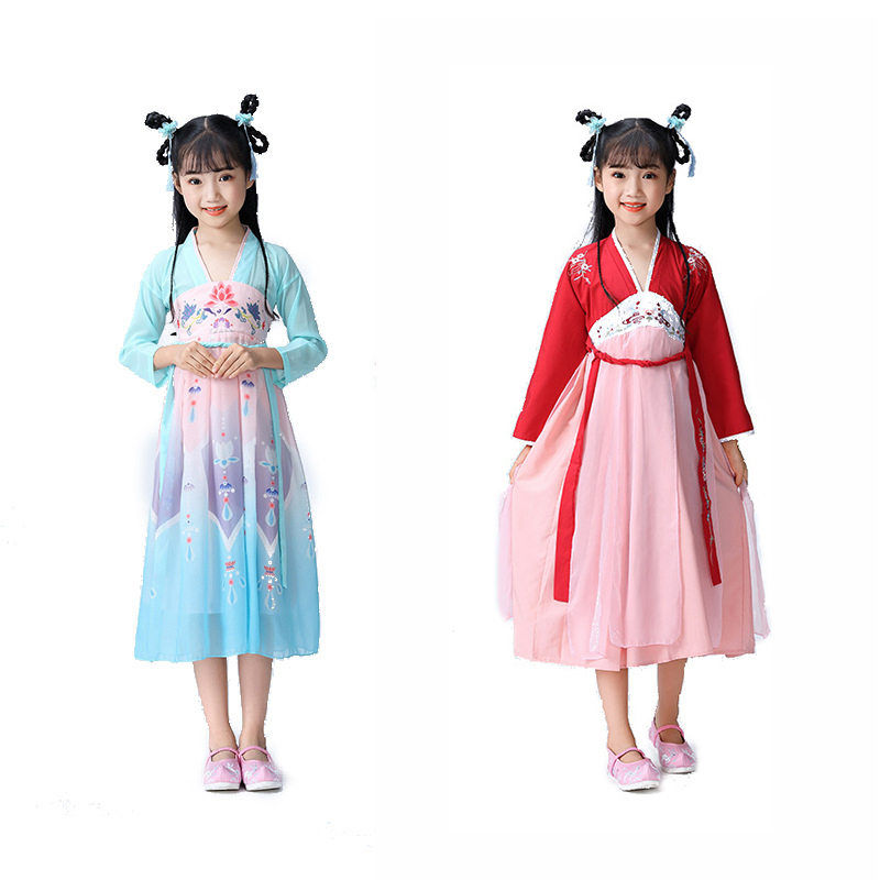 United Nations China Girl Costume for Kids Chinese Hanfu Traditional ...