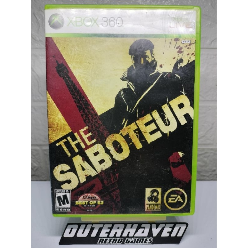 XBOX 360 The Saboteur NTSC (Standard Edition) | Shopee Philippines