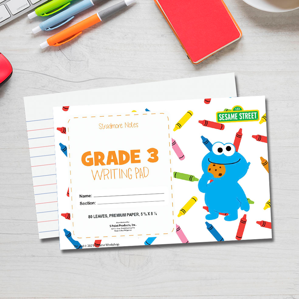 Stradmore Sesame Street Grade 3 Pad Paper (80 Leaves) | Shopee Philippines
