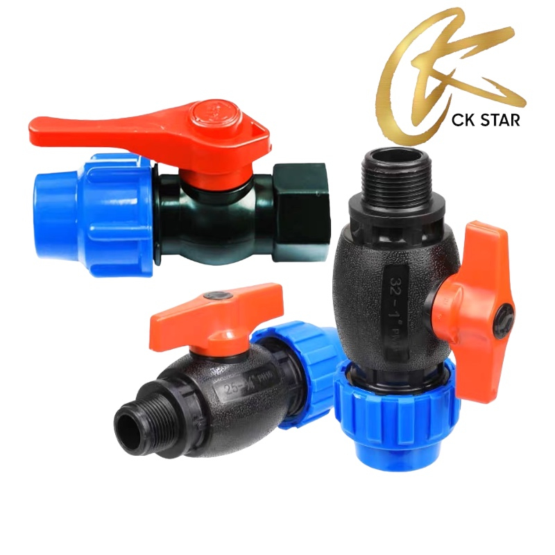 PE Compression Fittings FEMALE ball valve, MALE ball valve 1/2, 3/4, 1, | Shopee Philippines