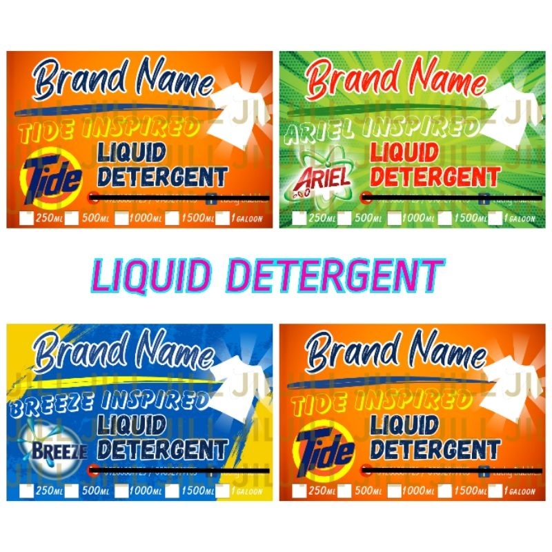 Liquid Detergent Sticker Label | Shopee Philippines