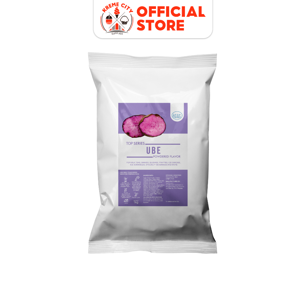 TOP Creamery Top Series Ube Powdered Flavor Beverage Drink Mix 1kg ...